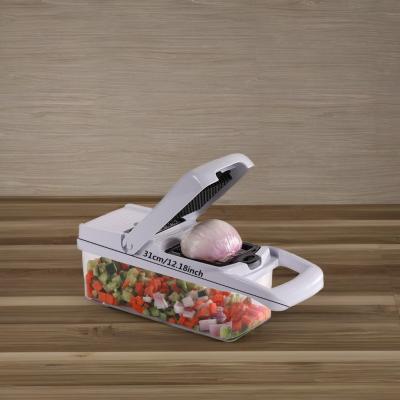 China Multi-functional 22-in-1 Stainless Steel Fruit Vegetable Slicer Kitchen Chopper for Home for sale