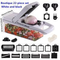 China 1 Piece 2024 Kitchen Tools 22 in 1 Multi-functional Vegetable Cutter Food Chopper Fruit Slicer Food Cutter for sale