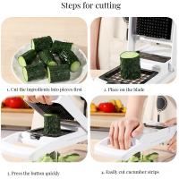 China 1 Piece 2024 Kitchen Tools 22 in 1 Multi-functional Vegetable Cutter Food Chopper Fruit Slicer Food Cutter for sale