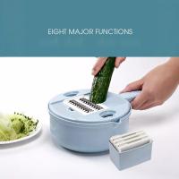 China Hand Vegetable Slicer Smart Multifunctional Fruit Cutter Kitchen Tools Bowl Shape Good for sale