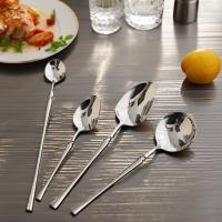 China Customized Logo Acceptable 24pcs Elegant Gold Stainless Steel Flatware Set for Hotel for sale