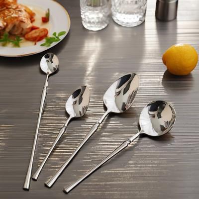 China Customized Logo Acceptable 24pcs Elegant Gold Stainless Steel Flatware Set for Hotel for sale