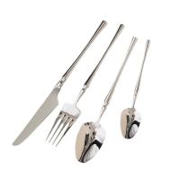 China Back to School 24pcs Luxury Gold Stainless Steel Flatware Set for Contemporary Design for sale