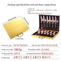 China 24pcs Hotel Wedding Cutlery Set with Contemporary Design Style and On-glazed Technique for sale