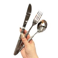 China Bestek 4-Person Stainless Steel Cutlery Set Elegant Gold Silverware for Restaurants for sale