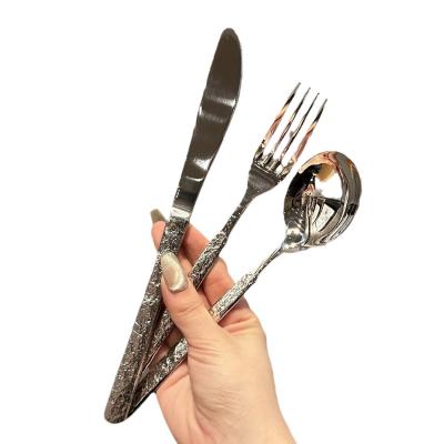 China Bestek 4-Person Stainless Steel Cutlery Set Elegant Gold Silverware for Restaurants for sale