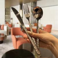 China Bestek 4-Person Stainless Steel Cutlery Set Elegant Gold Silverware for Restaurants for sale