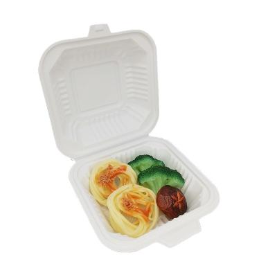 China Biodegradable Disposable Food Container Durable Square Plastic Lunch Boxes with Lids for sale