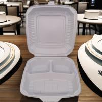 China Food Grade Convenient Rectangle Plastic Lunch Boxes with Lids Microwave Safe Stackable Trays for sale