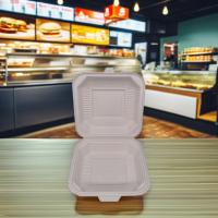 China Microwave Safe Square Plastic Lunch Boxes Biodegradable Containers for Food Packaging for sale