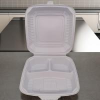 China Microwave Safe Square Plastic Lunch Boxes Biodegradable Containers for Food Packaging for sale