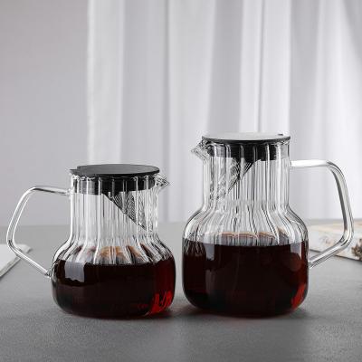 China Transparent CLASSIC Design Heat Resistant Glass Kettle for Water Lemon Tea or Coffee for sale