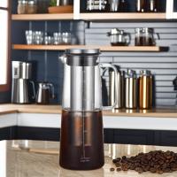 China Production 1L/1.4L High Borosilicate Glass Water Bottle with Stainless Steel Filter for sale