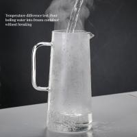 China High Borosilicate Glass Water Bottle 1L/1.4L for Portable Cold Brew Infusions for sale