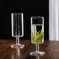 China Contemporary Glass Infuser for Temperature Green Tea Tall Straight Cylinder Giveaways for sale