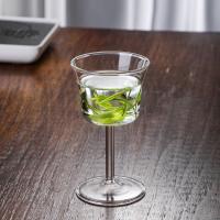 China Tall Straight Cylinder Glass Tea Infuser for Safe Food Grade 200ml Capacity Green Tea for sale
