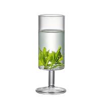 China Tall Straight Cylinder Glass Tea Infuser for Safe Food Grade 200ml Capacity Green Tea for sale