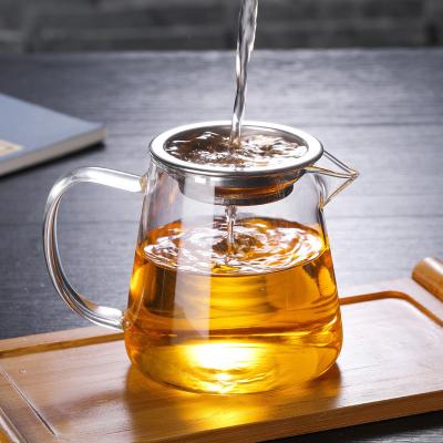 China Customized Logo Acceptable 500ML Elegant Square Borosilicate Glass Cup Set with Handles for sale