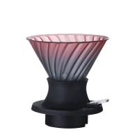 China Black Glass Pour over Coffee Filter Immersion Dripper Set Accessories for Coffee Tea for sale