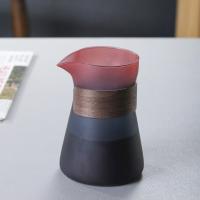 China Hand Pressing Type Borosilicate Glass Hand Drip Coffee Pot with Stainless Steel Filter for sale