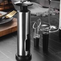 China Custom Color Battery Operated Wine Opener with Auto Pour and Metal Bottle Opener for sale