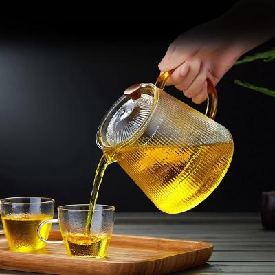 China 500ml/800ml/1000ml Glass Tea Pots-Classic Design Heat Resistant Handle-Durable Design for sale