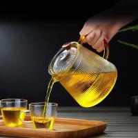 China 500ml/800ml/1000ml Large Capacity Glass Tea Pot with Heat Resistance and Classic Design for sale