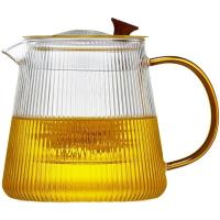 China 500ml/800ml/1000ml Large Capacity Glass Tea Pot with Heat Resistance and Classic Design for sale