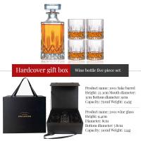 China Lead-Free Crystal Decanter and Classic Rock Style Whiskey Glasses with Customized Logo for sale