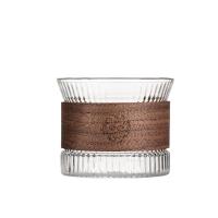 China 5oz 150ml Glass Cup for Coffee Tea Water Heat Insulation Ring and Eco-Friendly Design for sale