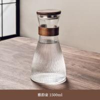China Stocked Modern Design Crystal Glass Jug Glasses Set for Restaurant Water Pots Kettles for sale