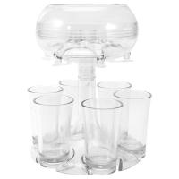 China Production Wine Dispenser Cup 6 Shot Glass Dispenser for Whisky Connoisseurs for sale