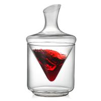 China Decanter Bottle Clear High Borosilicate Glass 1000ml with Elegant and Modern Design for sale