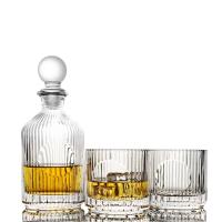 China Men's Whiskey Stones Gift Set with Decanter Glasses and Wood Stand Customized Logo for sale