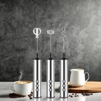 China Korean Style Mini Handheld Stainless Steel Milk Frother for Coffee Tea Stocked Feature for sale