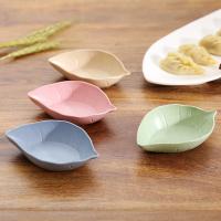 China Leaf Wheat Straw Design Luxury Japanese Cutlery Soy Sauce Plate for Party Fitting for sale