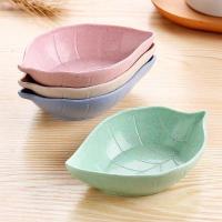 China Leaf Wheat Straw Design Luxury Japanese Cutlery Soy Sauce Plate for Party Fitting for sale
