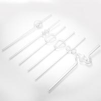China Stocked 2024 Borosilicate 3.3 Straight Glass Straw for Wine Bar Accessories for sale