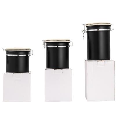 China Food Storage Package Modern 304 Stainless Steel Coffee Can with Breathable Preservation for sale