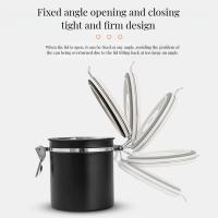 China Food Storage Package Modern 304 Stainless Steel Coffee Can with Breathable Preservation for sale