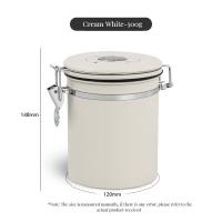China Food Storage Package Modern 304 Stainless Steel Coffee Can with Breathable Preservation for sale