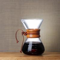 China 400ml Capacity Hand Brewed Coffee Borosilicate Glass Coffee Maker with Stocked Filter for sale