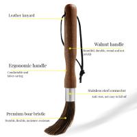China Boar Hair Bristle Beard Brush for Men Custom Wood Logo Pcs Package Handle Wood Material Brush for sale