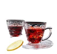 China Simple Design Ceramic Porcelain Coffee Cup and Saucer Set for Home Decoration for sale