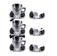 China Simple Design Ceramic Porcelain Coffee Cup and Saucer Set for Home Decoration for sale