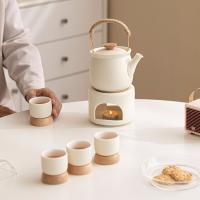 China European-Style Loop-Handled Ceramic Tea Warmer for Home Hotel Restaurant and Office for sale