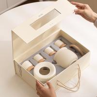 China European-Style Loop-Handled Ceramic Tea Warmer for Home Hotel Restaurant and Office for sale