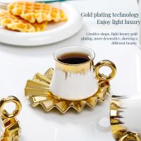 China Elegant Coffee Tea Wallpaper Design Ceramic Western Dinner Set for Sustainable Living for sale