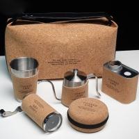 China Stainless Steel Manual Coffee Grinder Set for Home Camping Morden Luxury Design Style for sale