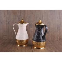 China Home Decor Glass Ceramic Creative Coffee Cup Saucer Pot Set with Europe Design Style for sale